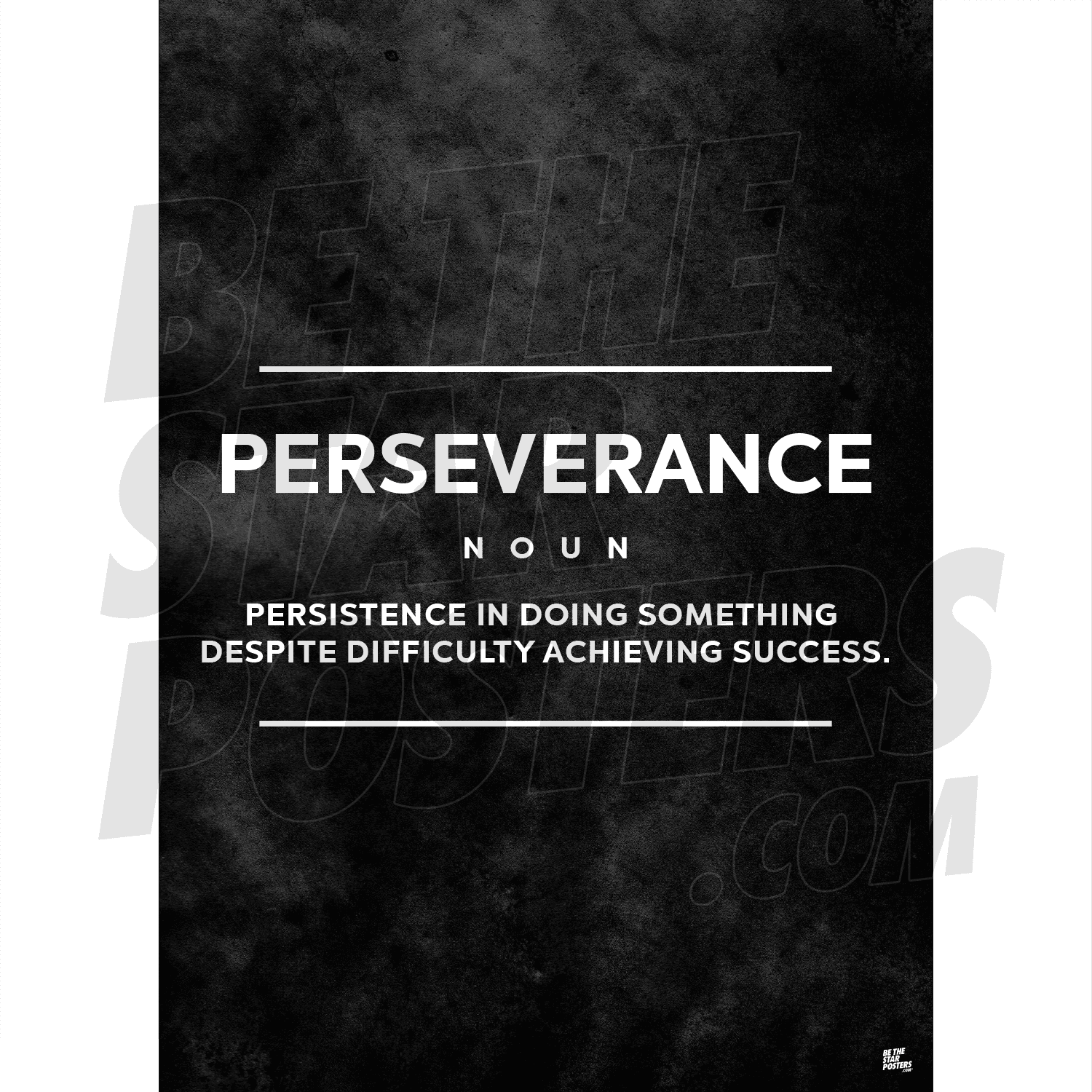 Perseverance | Gym Art Poster | Be The Star Posters – Be The Star ...