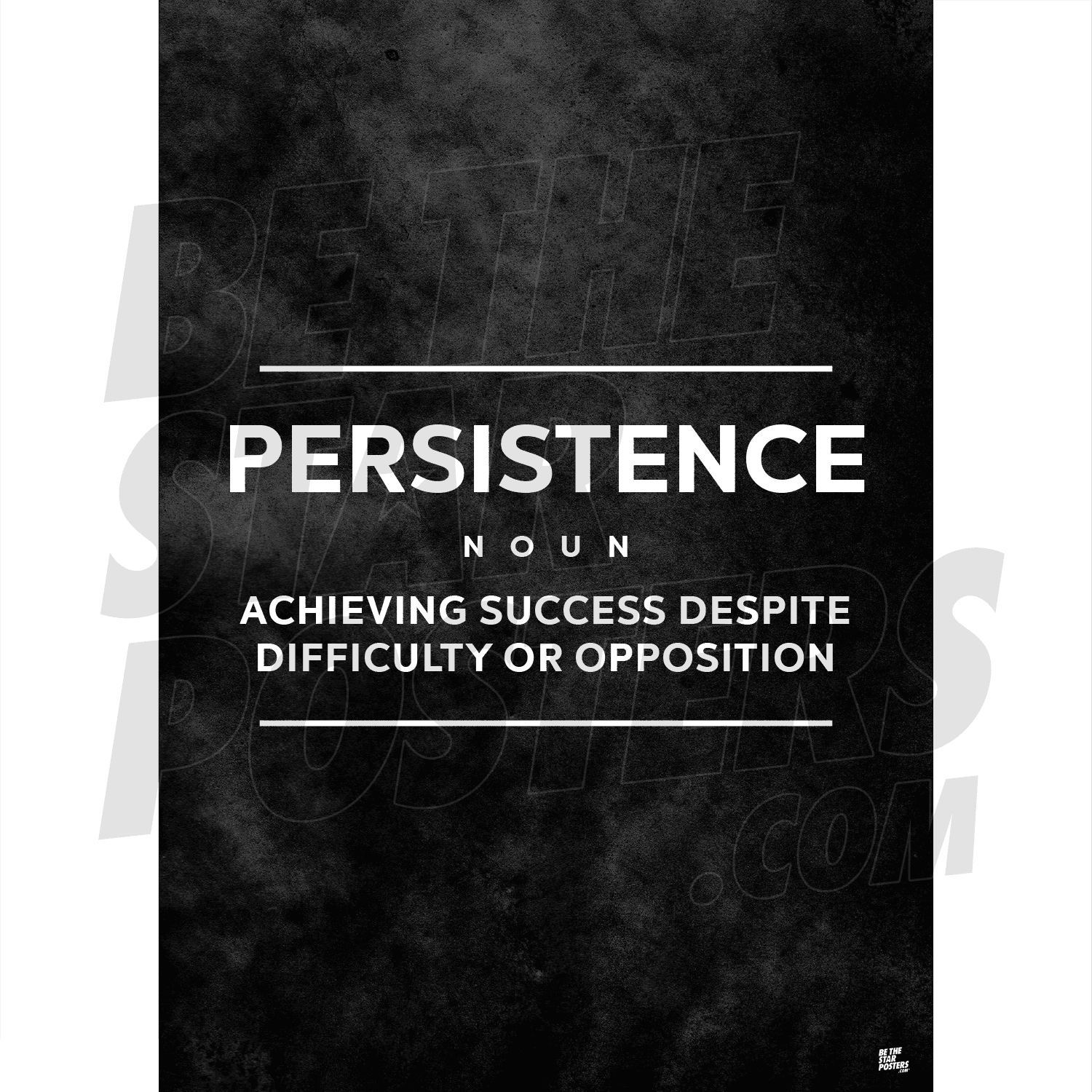 Persistence | Gym Art Poster | Be The Star Posters – Be The Star Posters Store