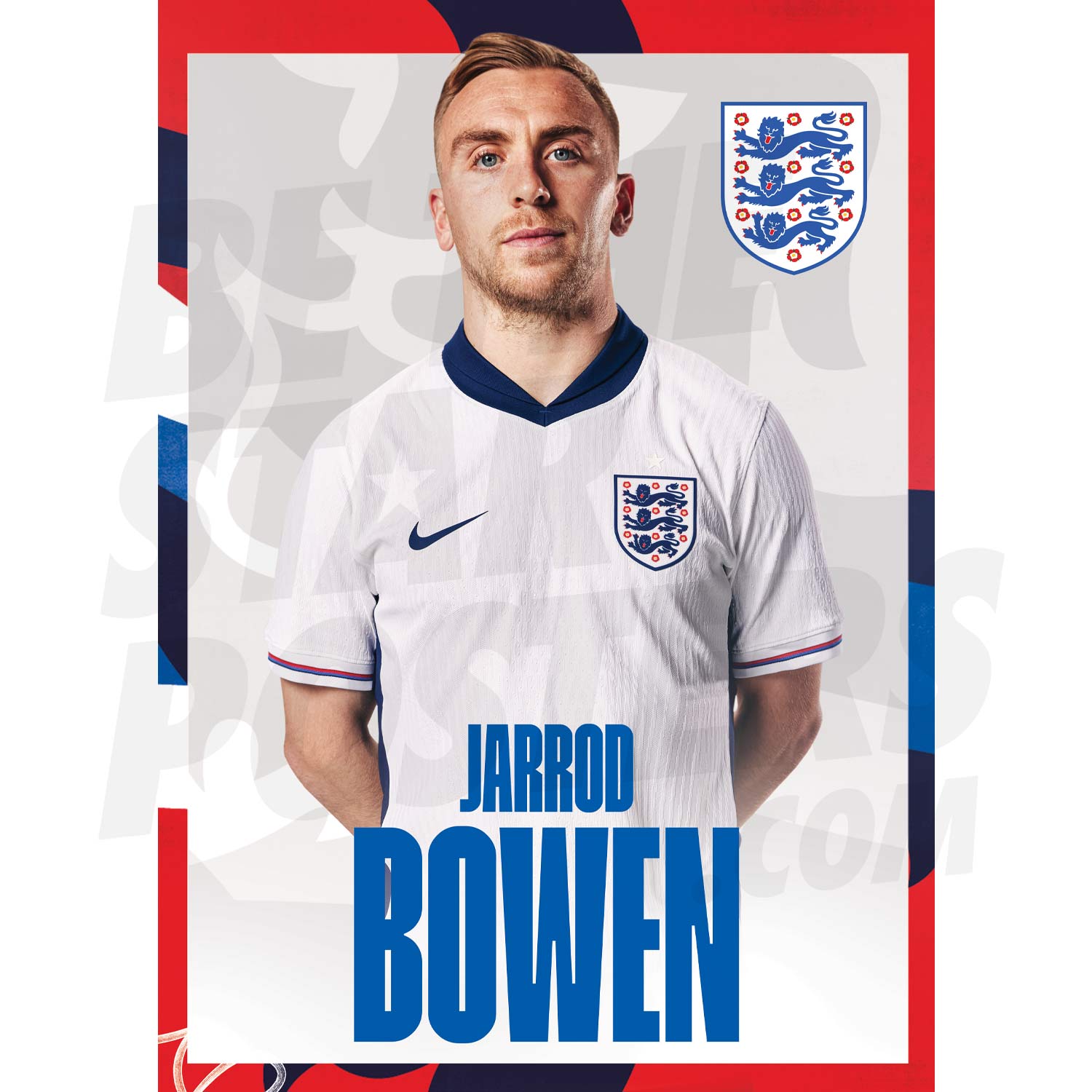 England Football | Bowen 24/25 Home Headshot | Be The Star Posters – Be ...