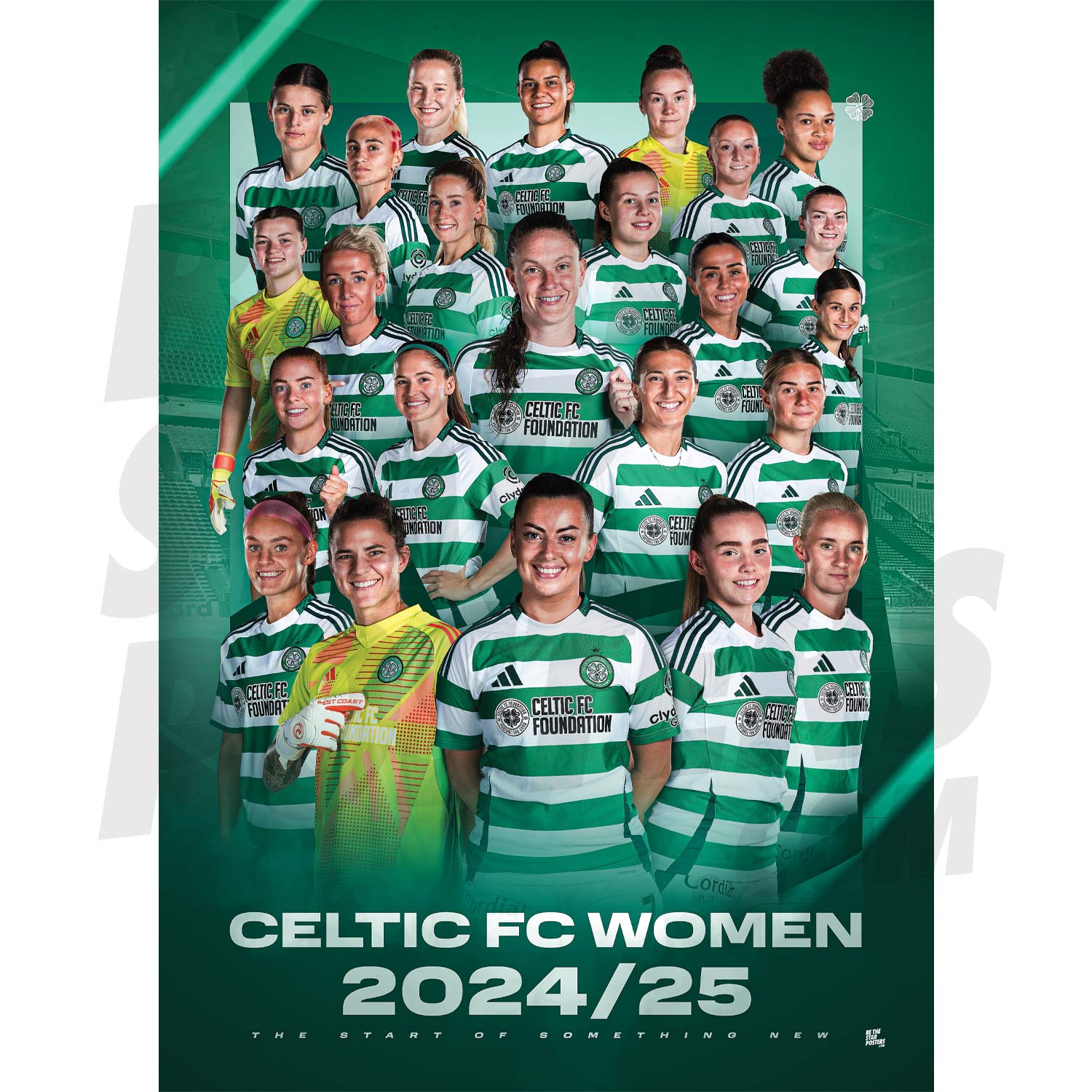 Celtic FC | Squad 24/25 Women's Team Montage Poster | Official Print ...