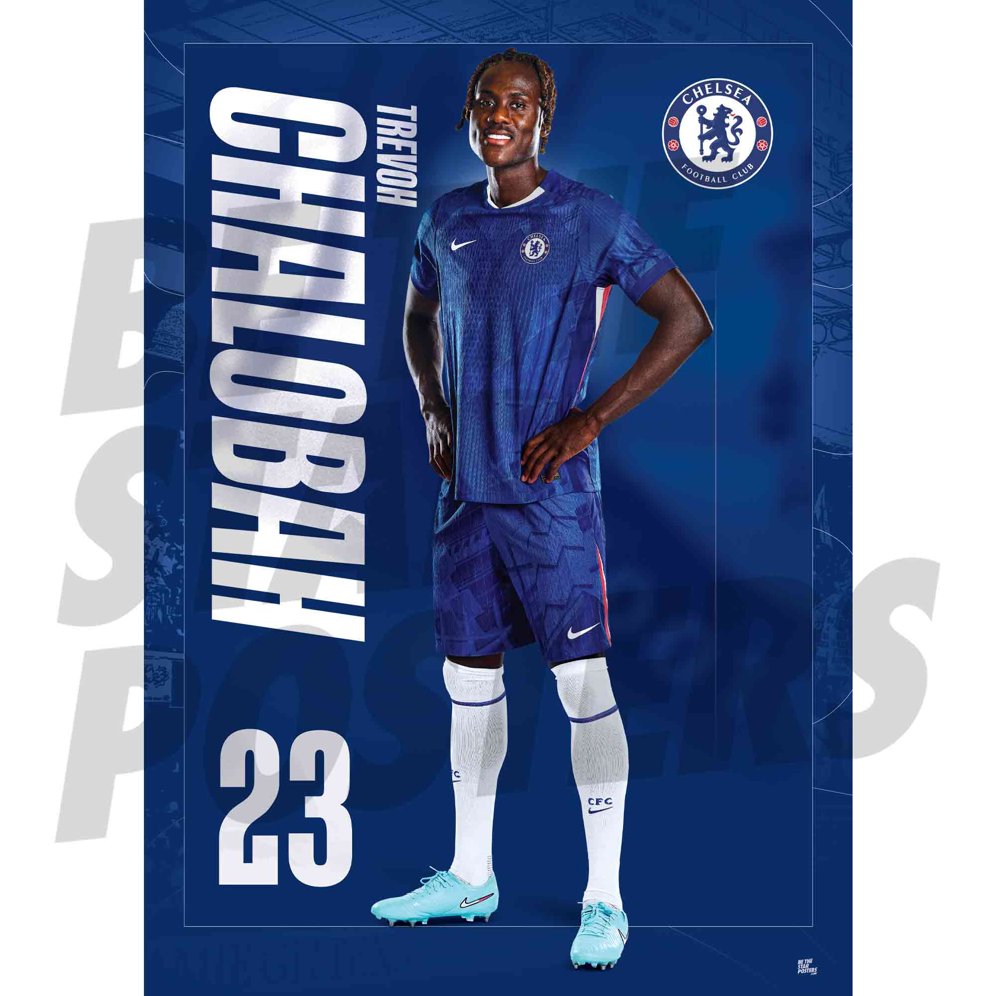 Chelsea FC | Chalobah 25/26 Headshot Poster | Official Print | BTSP ...