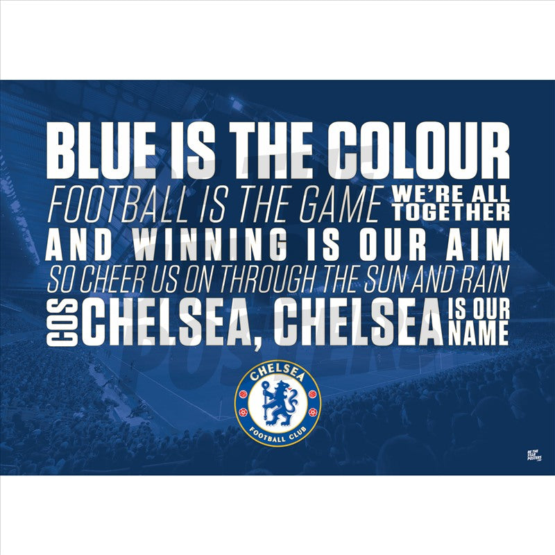 Chelsea FC Chant Poster | Official Print | Be The Star Posters – Be The ...