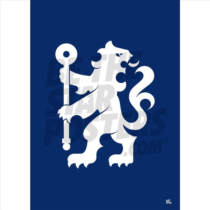 Chelsea FC Lion Crest Poster | Official Print | Be The Star Posters ...
