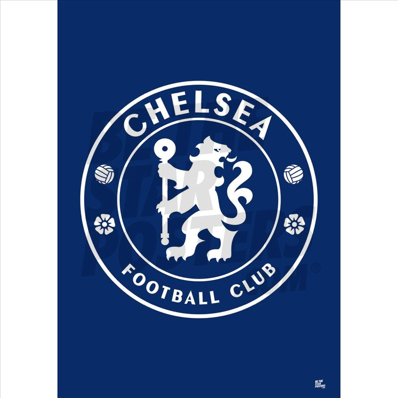 Chelsea FC Monotone Crest Poster | Official Print | Be The Star – Be ...