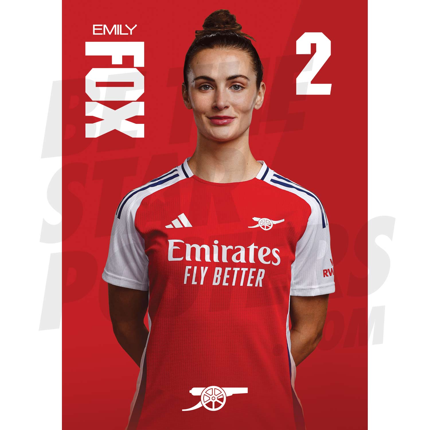 Arsenal FC | Fox 24/25 Headshot Poster | Official Print | Be The Star ...
