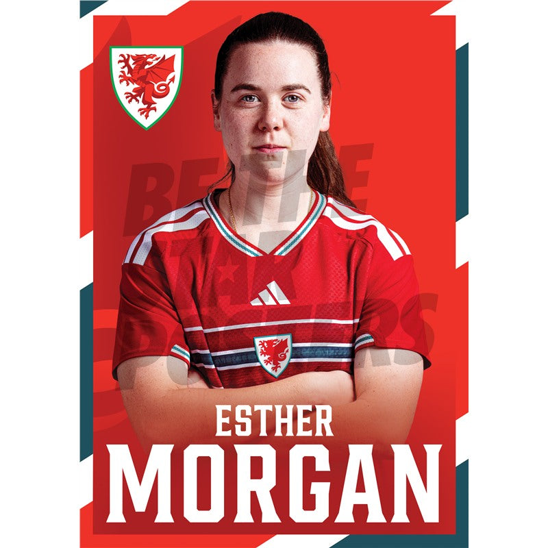Wales Women Football | Esther Morgan 2026 Headshot Poster | Official ...