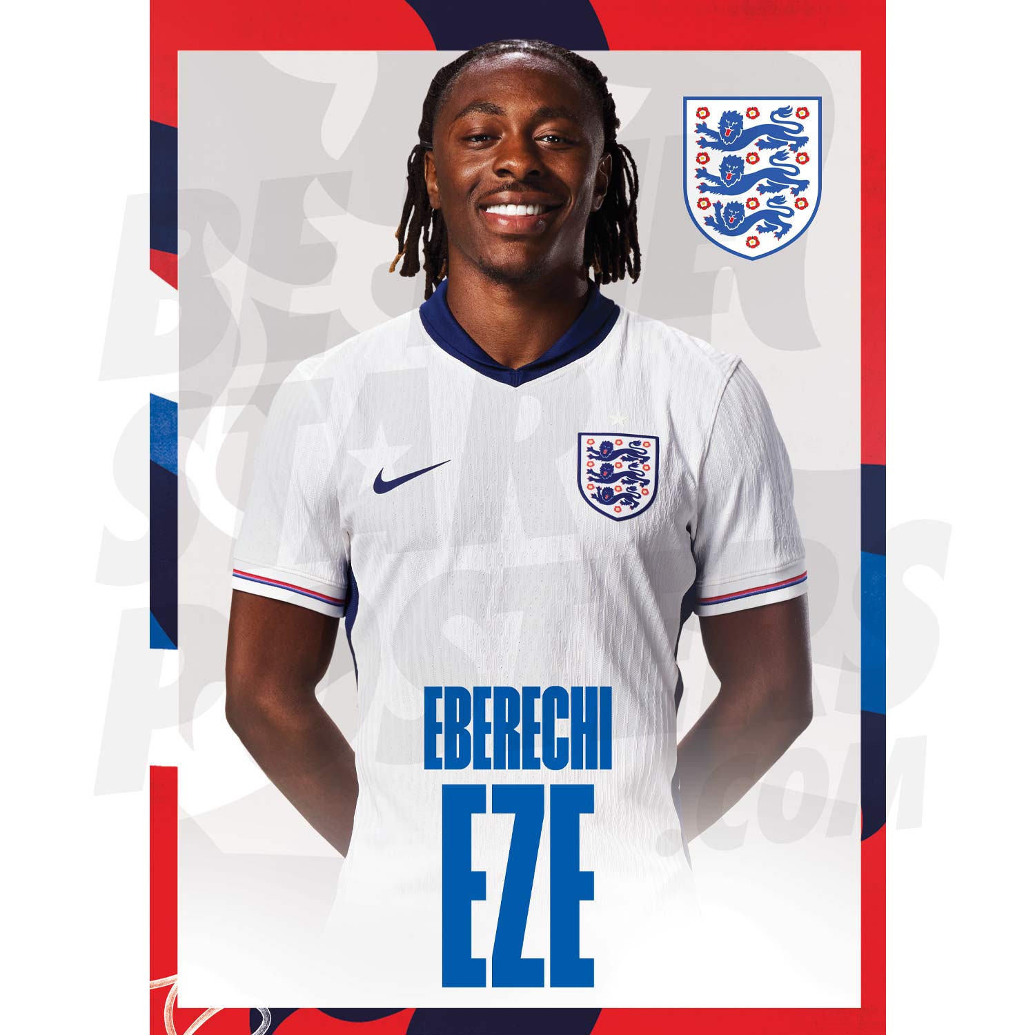 England Football | Eze 24/25 Home Headshot Poster | Be The Star – Be ...