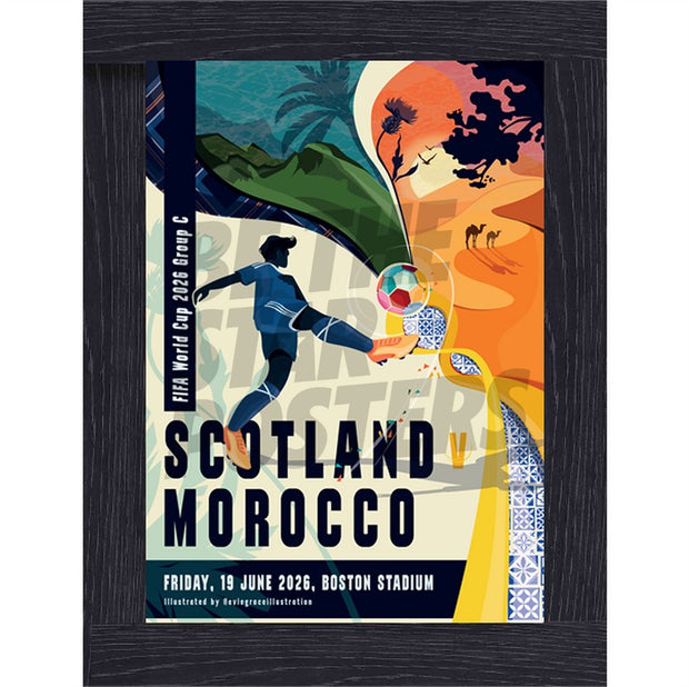 Scotland v Morocco Matchday Print | World Cup 2026 Series – Be The Star ...