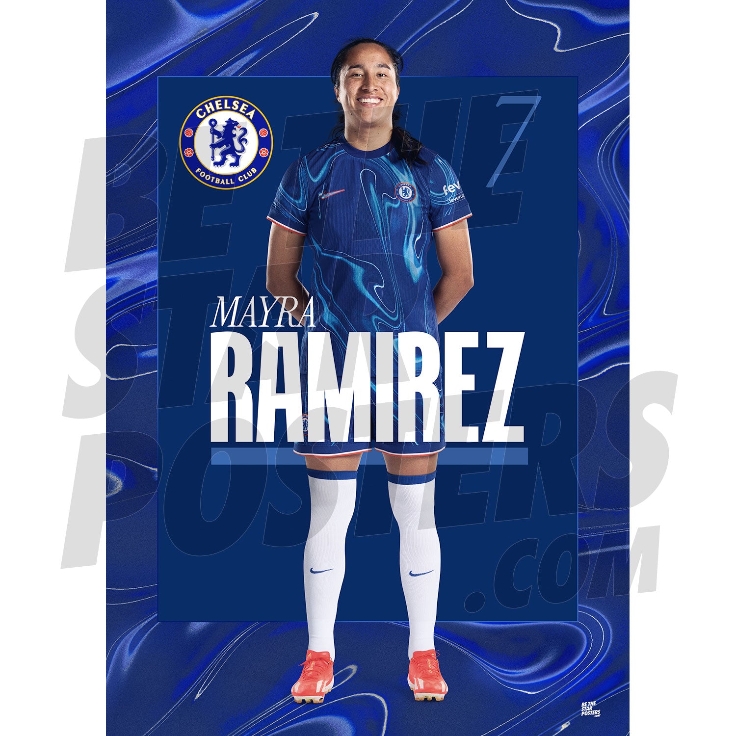Chelsea Women FC | Ramirez 24/25 Headshot Poster | Be The Star Posters ...