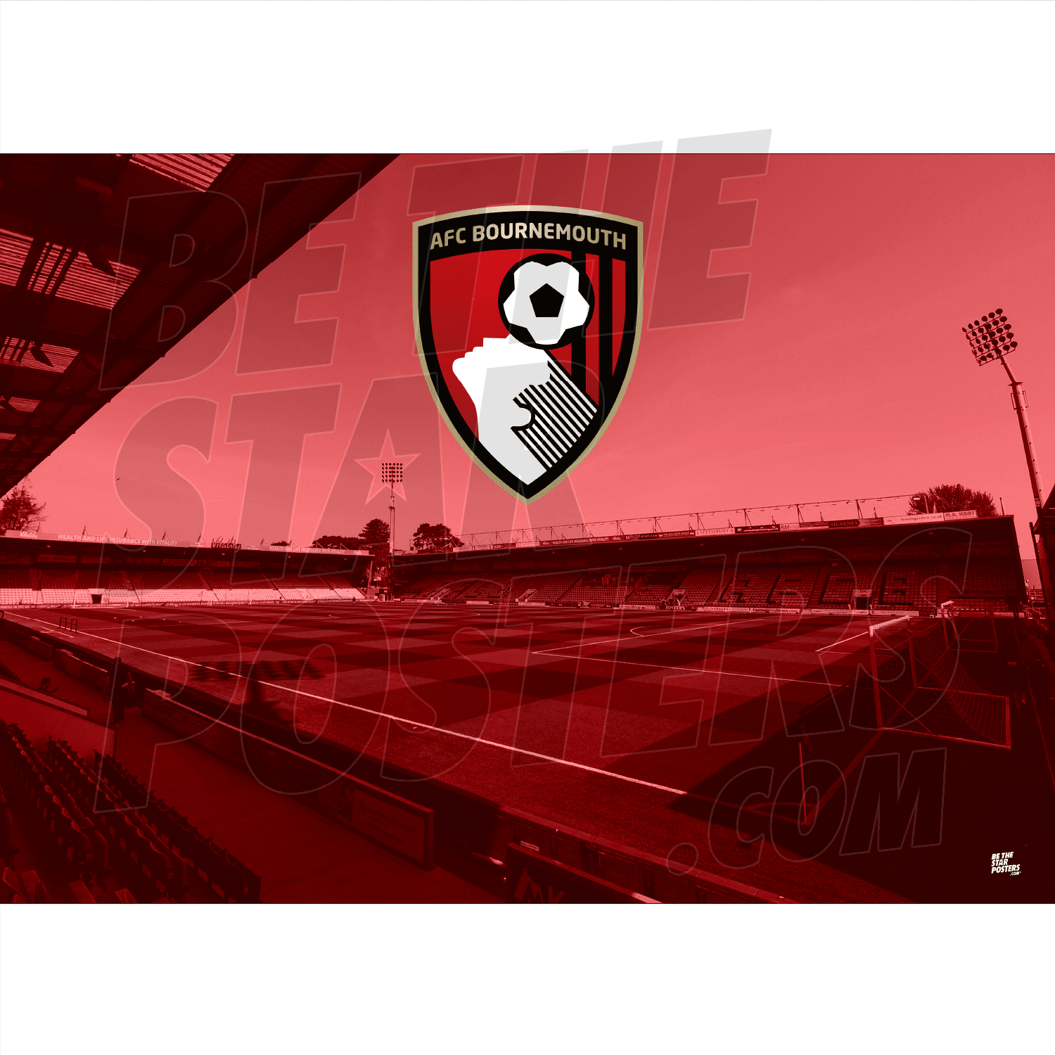 AFC Bournemouth | Stadium Poster | Official Print | Be The Star – Be ...