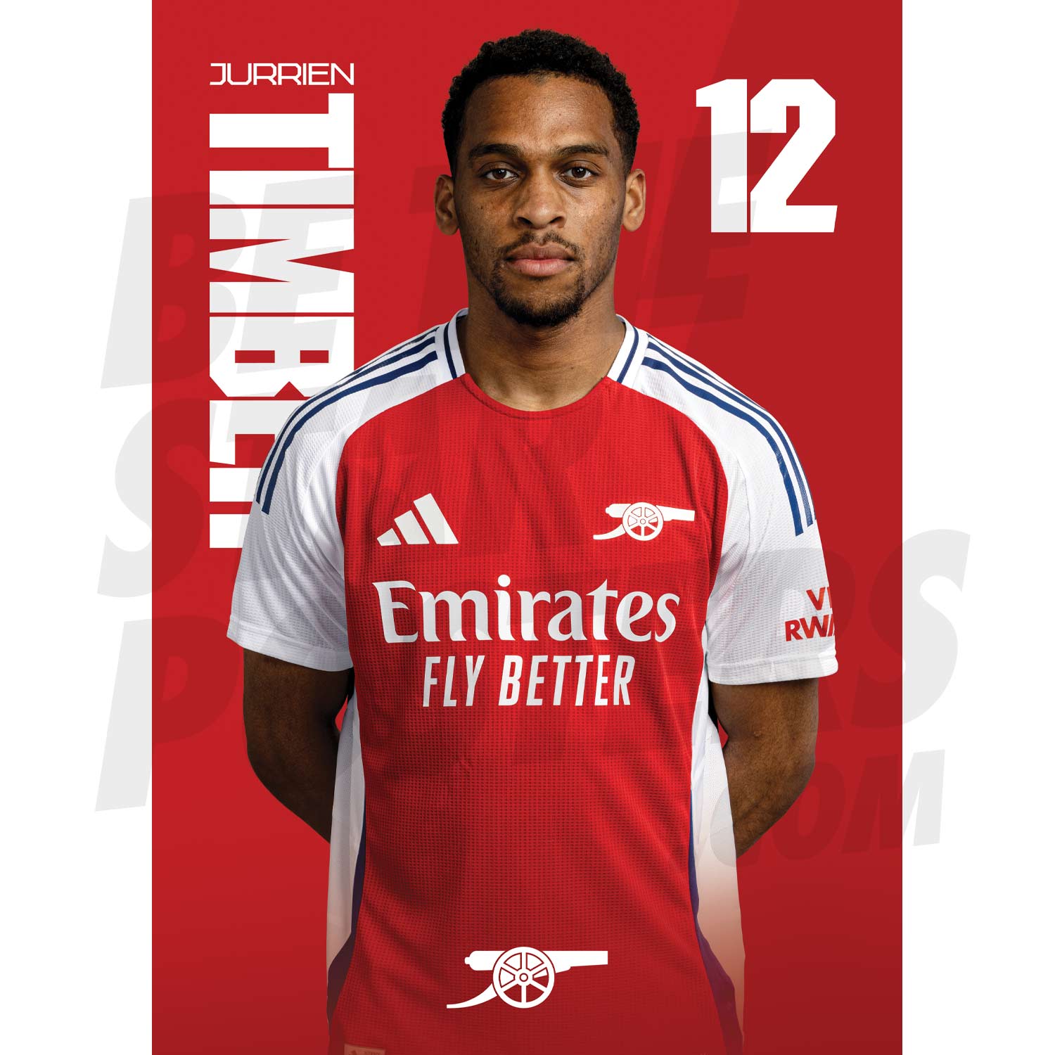 Arsenal FC | Timber 24/25 Headshot Poster | Be The Star Posters – Be ...