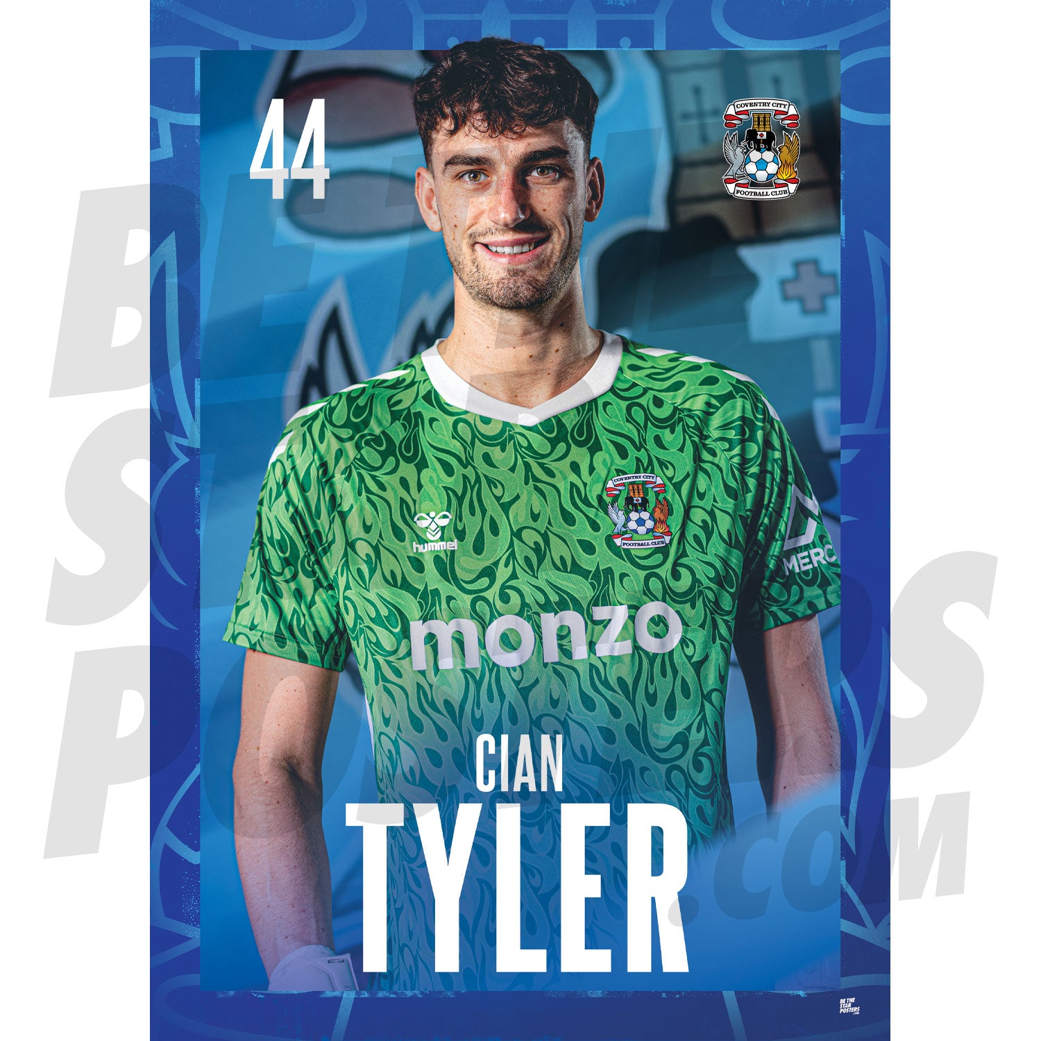 Coventry City FC | Tyler 24/25 Headshot Poster | Be The Star Posters ...